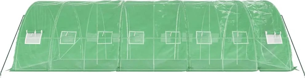 Skleník s ocelovým rámem zelený 40 m² 8 x 5 x 2,3 m 3188085