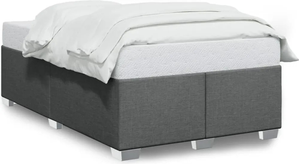 Rám postele bez matrace tmavě šedá 120 x 200 cm textil 3284465