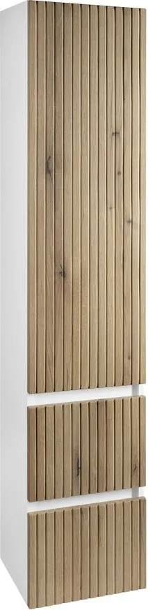 Aqualine Aqualine, PANEDA STRIP skříňka vysoká 35x165x31cm, dub emporio, levá/pravá, PN265