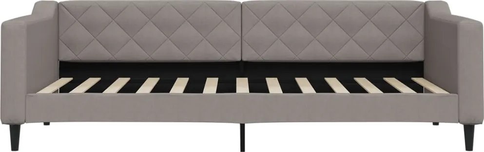 Válenda s matrací taupe 90 x 200 cm textil 3197411