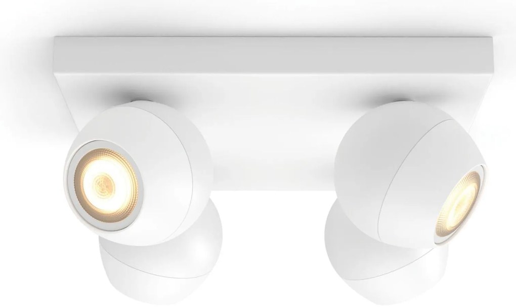 Stropní světlo philips hue wa buckram 4 × gu10 led 5 w, bílé