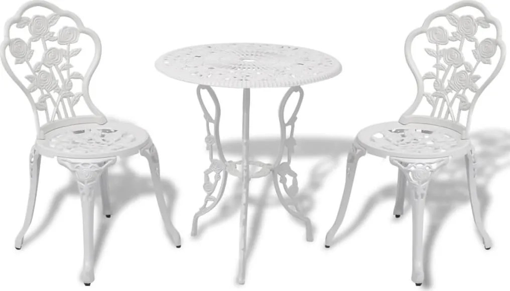 vidaXL 3dílný bistro set litý hliník [47858] Barva: Černá