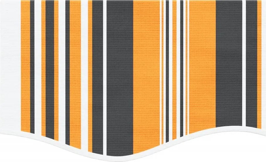 vidaXL Náhradní plachta na markýzu 4,5 x 3,5 m [311950] Barva: oranžová a černá