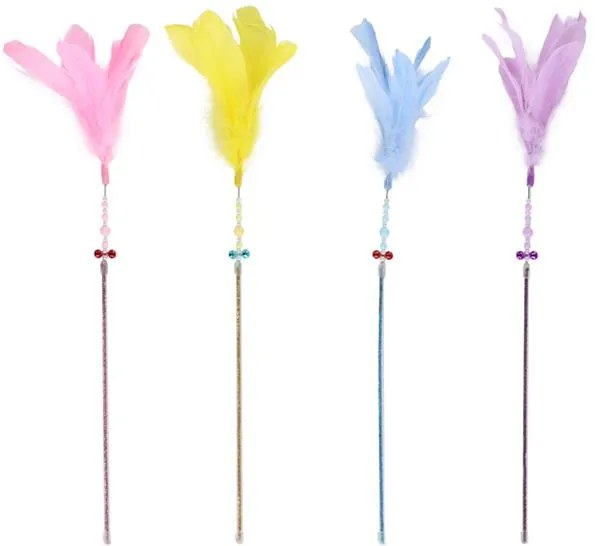 Hračka cat vábnička Yoshi 53cm mix Flamingo