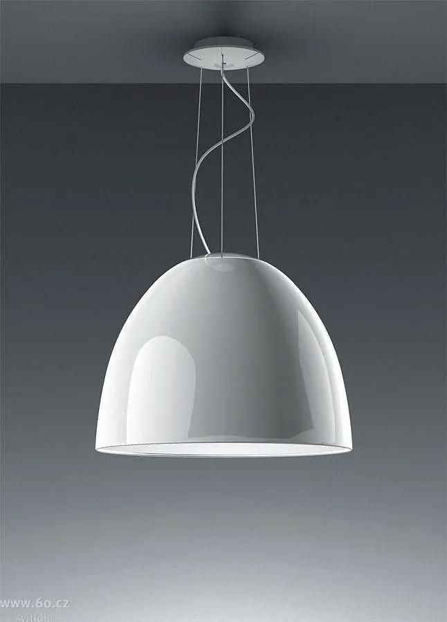 Artemide A243400APP Nur Gloss LED White, závěsné svítidlo v černém lesku, 39W LED 2700K, prům. 55cm