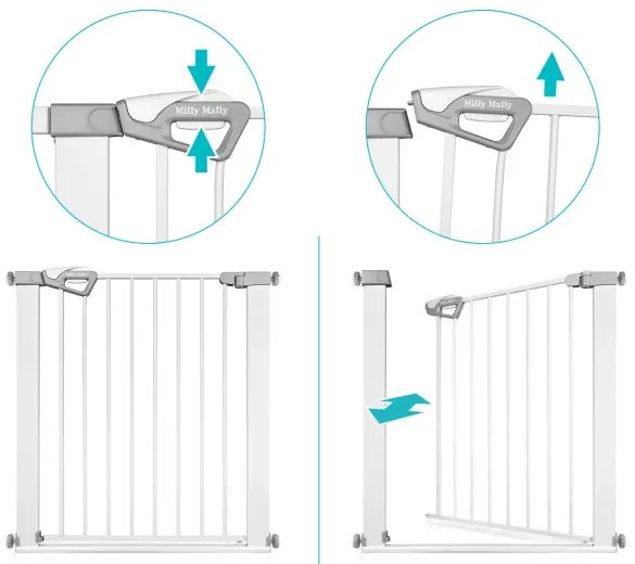 Bezpečnostní zábrana GUARDY na schody, bílá