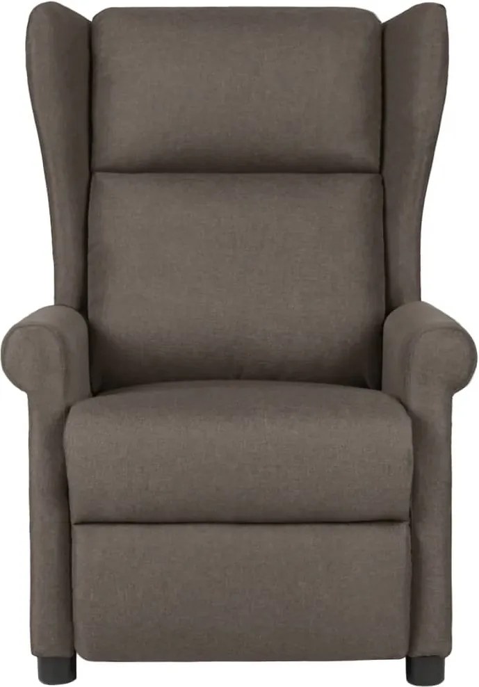 Polohovací křeslo hnědé textil 340953