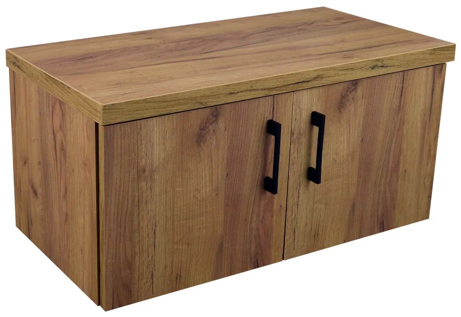 Comodo Koupelnová skříňka pod deskové umyvadlo Agria II GO 80-HD - zlatý dub/zlatý dub
