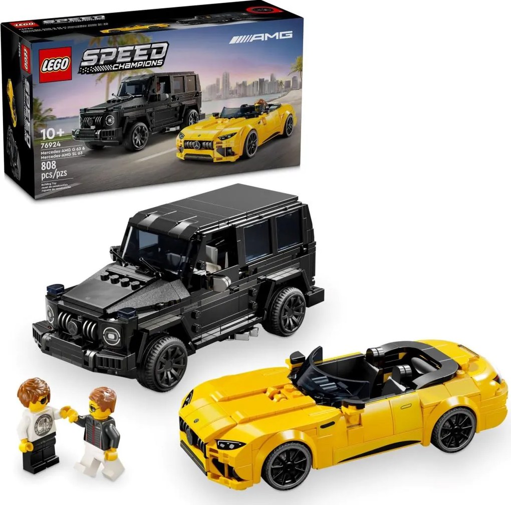 Lego stavebnice lego speed champions 76924 mercedes-amg g 63 a mercedes-amg sl 63
