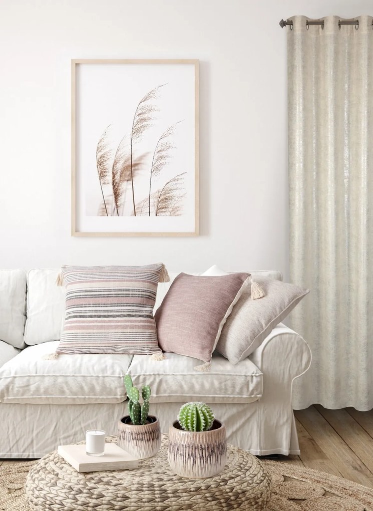 DEKORAČNÍ POVLAK NA POLŠTÁŘ BOHO 5 45X45 CM PÚDROVÁ