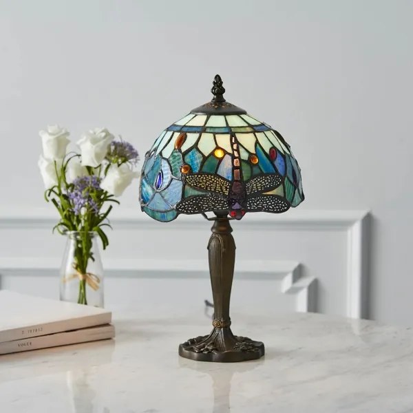 Endon 64088 - Stolní lampa Tiffany DRAGONFLY 1xE14/40W/230V pr. 20 cm