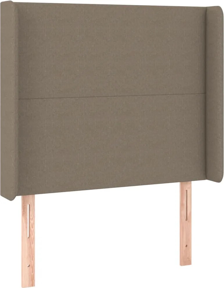 Box spring postel s matrací a LED taupe 90x200 cm textil 3138689