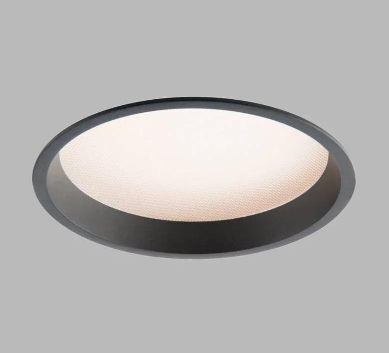 Stmívatelné zápustné LED svítidlo ZETA - černá, 3000 K, 25 W, 2500 lm, 210 mm, 200 mm, 60 mm, DALI