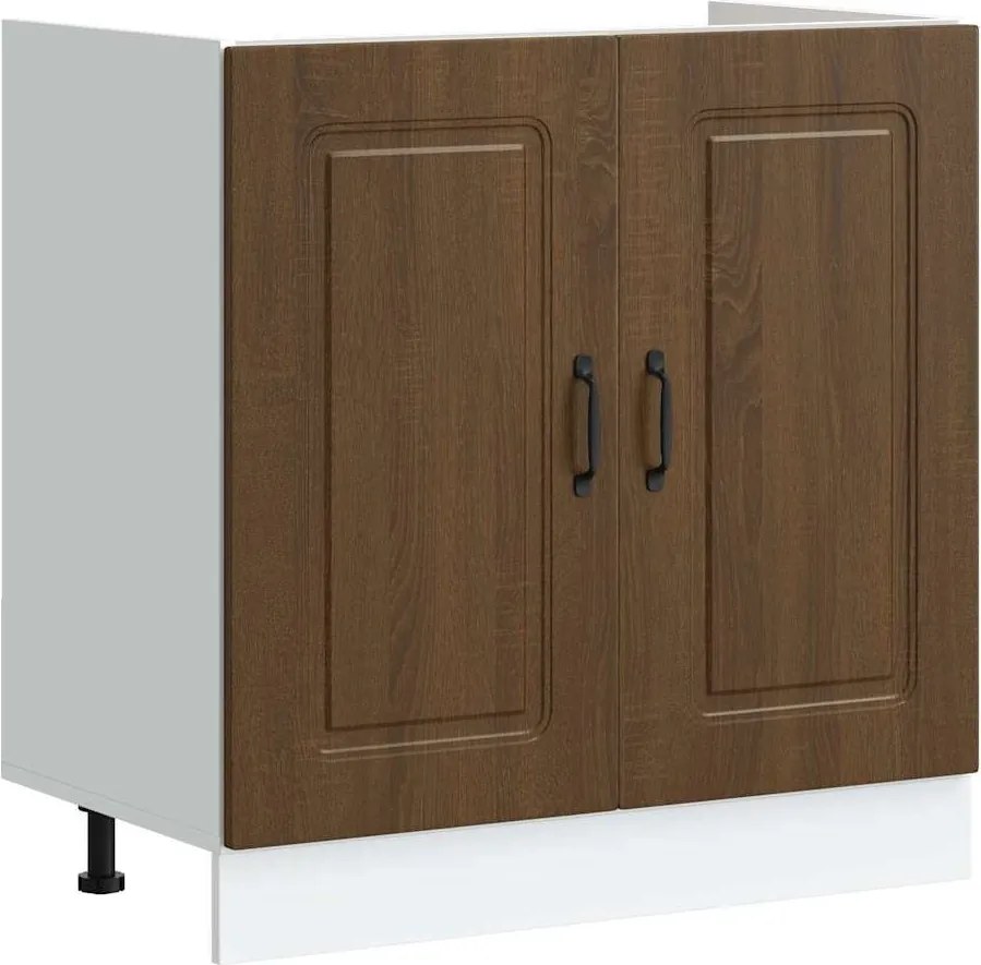 Kuchyňská skříň Kalmar Hnědý dub 80 x 46 x 81,5 cm 3315008