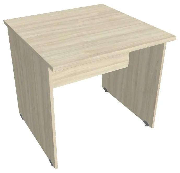 Stůl jednací rovný 80 cm - Hobis Gate GJ 800 Dekor stolové desky: akát, Dekor lamino podnože: akát