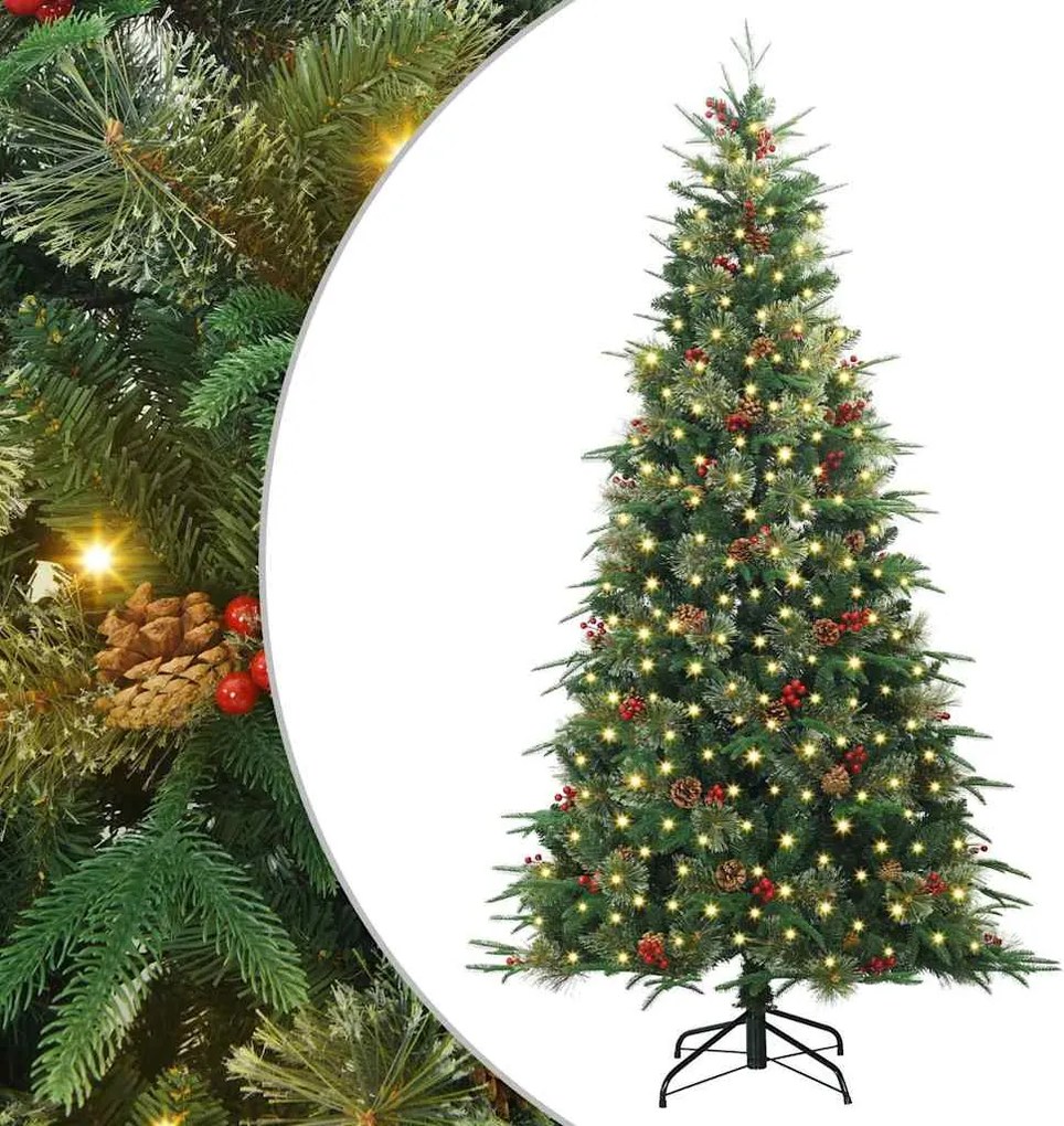 Umělý Skládací Vánoční Strom s stojanem Zelená 180 cm PE a PVC 3397415