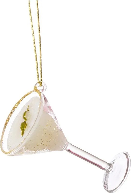 Skleněné vánoční ozdoby v sadě 3 ks 15,5 cm Martini Cocktail – Sass & Belle