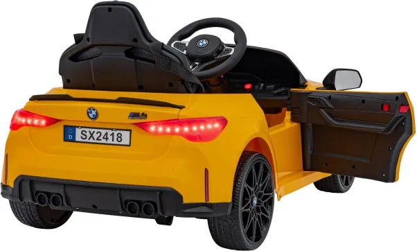 Elektrické autíčko BMW M4 žluté