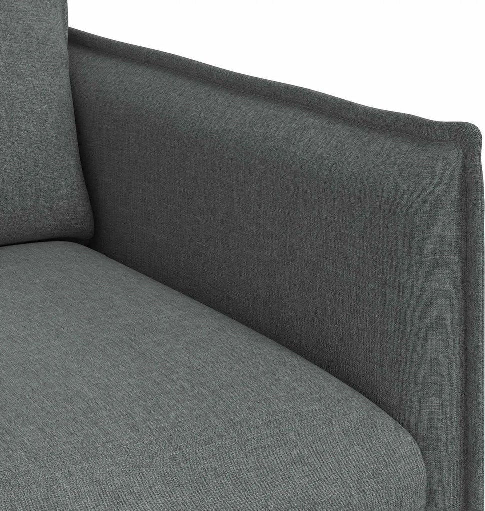 Set pohovek 2 ks Tmavě šedá Textil 3407612
