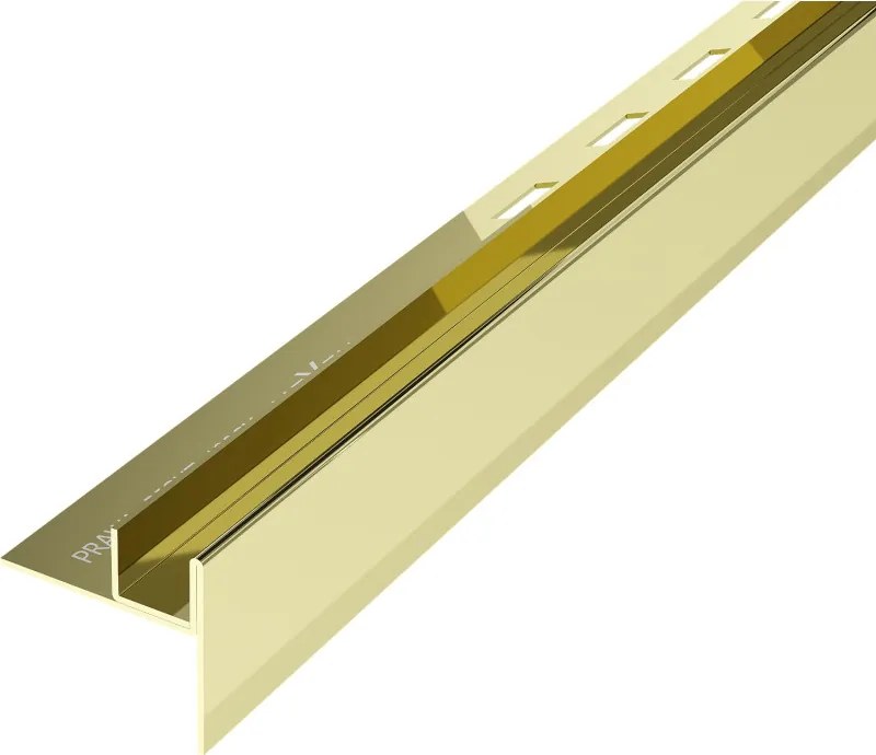 Mexen Line-B lišta na sklo 180 cm pravá, zlatá, 185004180R