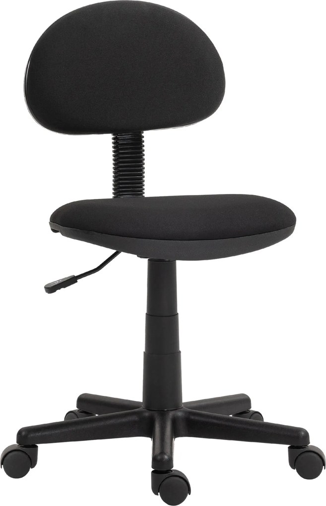 Ergonomická kancelářská židle HOMCOM, výškově nastavitelná, otočná židle z elastického materiálu pro studijní místnost, černá | Aosom