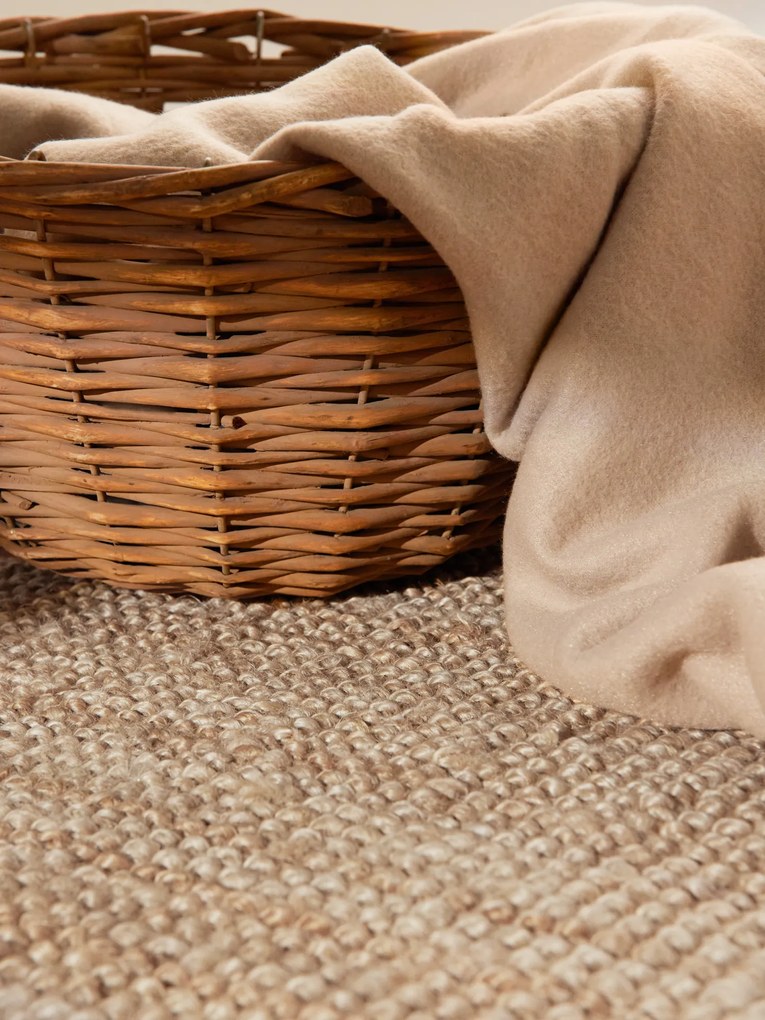 Hanse Home, Kusový koberec Jaipur 105974 Natur/Gold kruh, 200x200 (průměr) kruh, béžová, chodba / předsíň