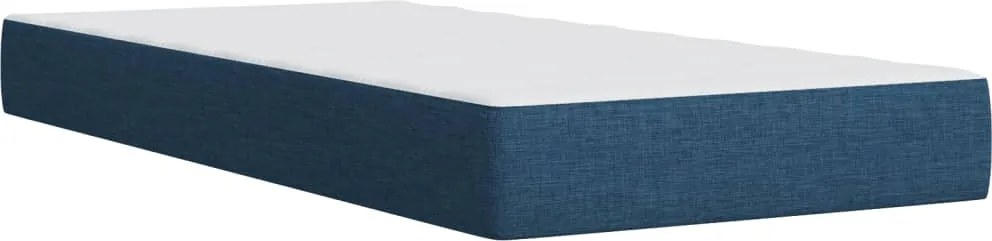 Box spring postel s matrací modrá 80x200 cm textil 3285094