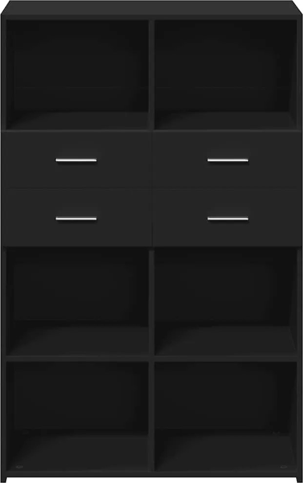 Skříň highboard černá 80 x 42,5 x 124 cm kompozitní dřevo 3281386