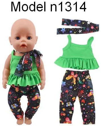 Oblečky Baby Born - trojdílné sety s šátkem Motiv: model n1314