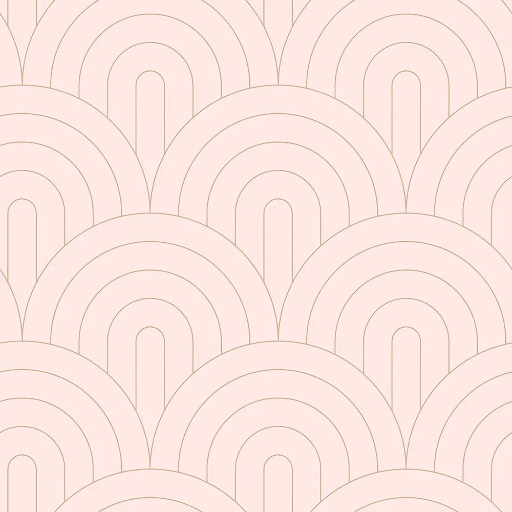 Esta Home Růžová vliesová tapeta, geometrický vzor 139217 rozměry 0,53 x 10,05 m