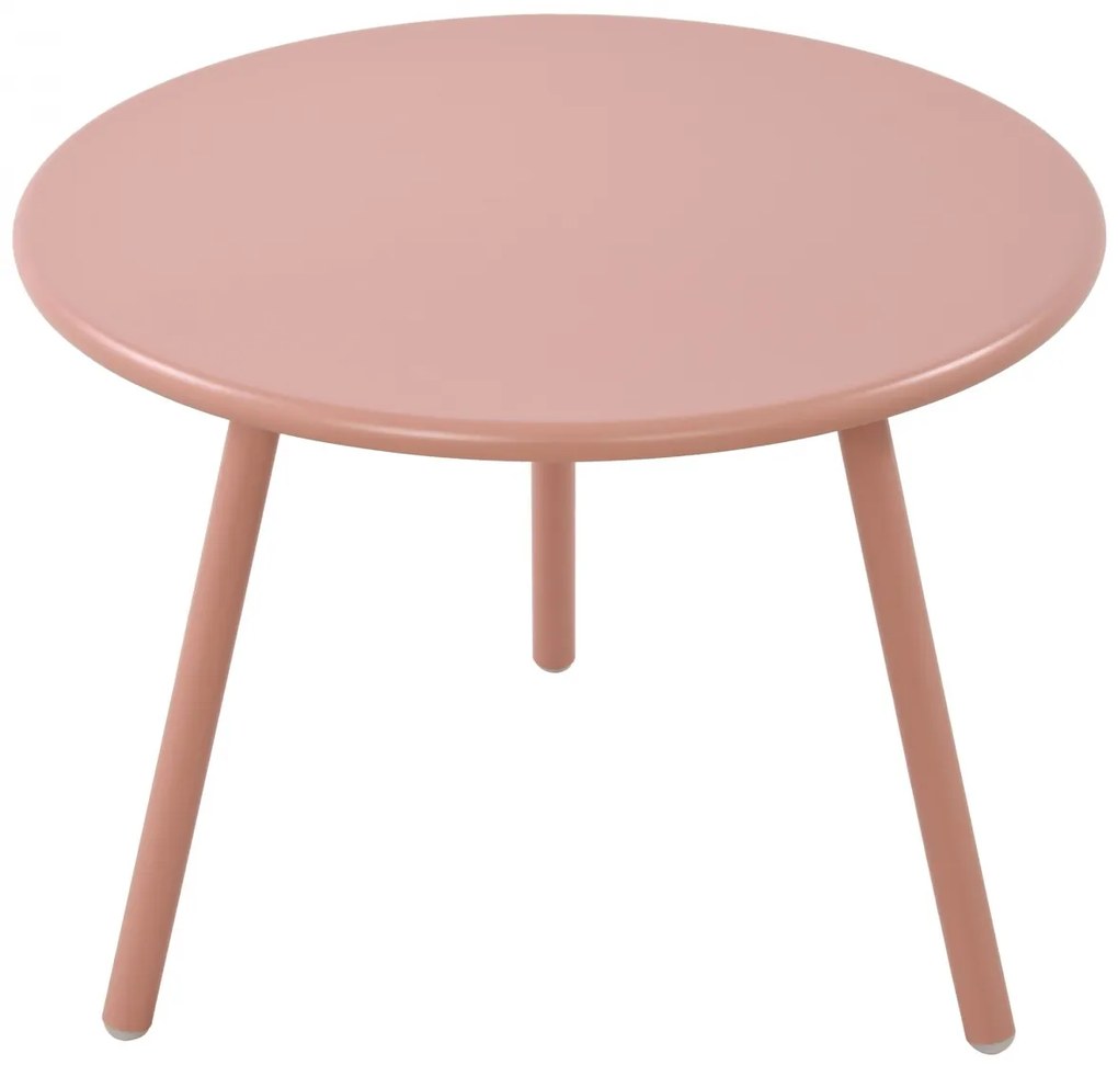 Konferenční stolek Minot - v45 x Ø60 cm - Růžová