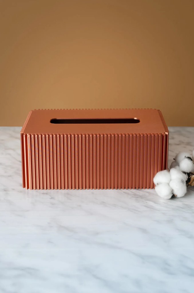 BOX SETA - Designový box na jednorázové kapesníčky, měděná