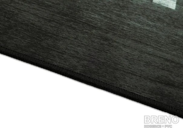 Breno Kusový koberec LUNA 101 grey, 60x180 cm, Šedá/Vícebarevné