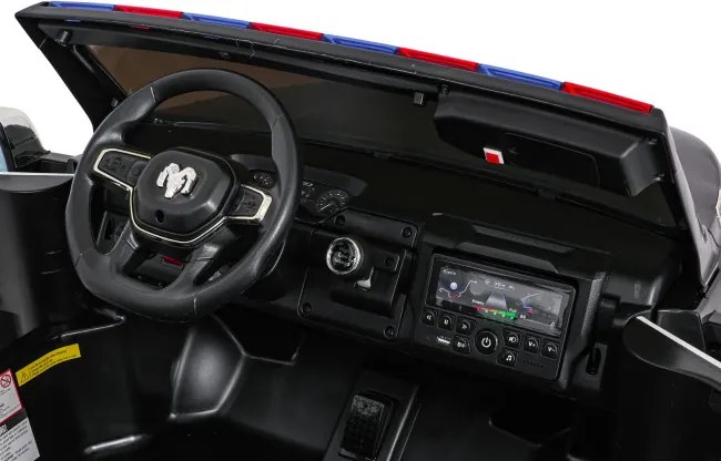 Elektrické autíčko RAM 3500 policejní černé