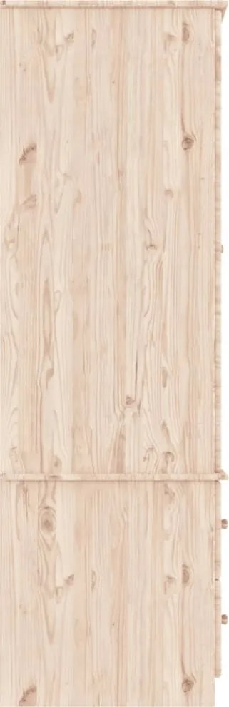 vidaXL Šatní skříň ALTA 90 x 55 x 170 cm masivní borové dřevo [353929] Barva: Přírodní