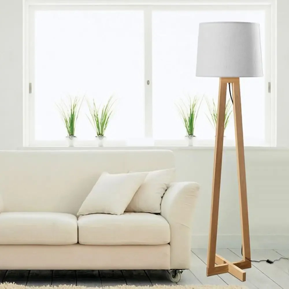 Dřevěná stojací lampa Alma 31
