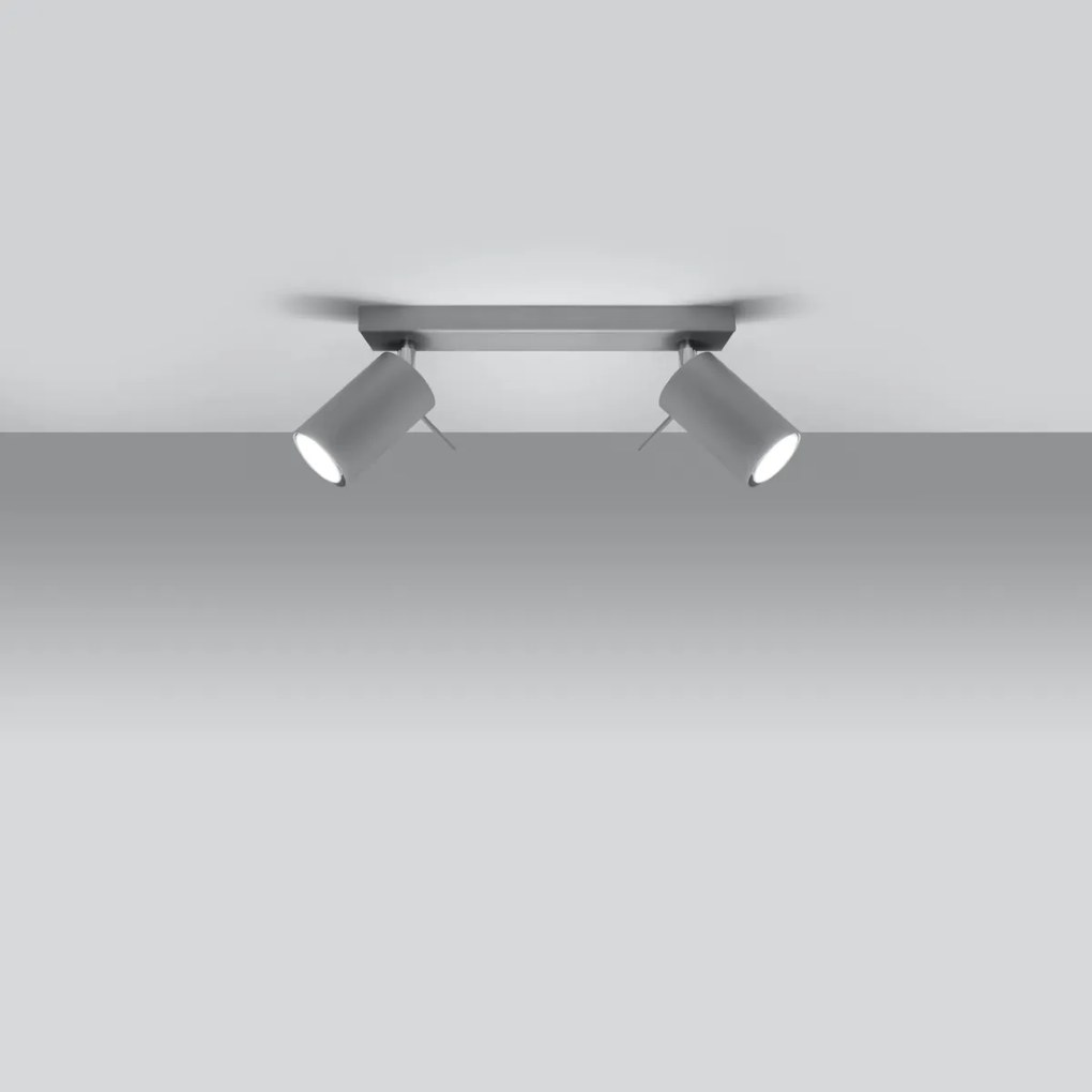 Sollux Lighting Stropní svítidlo RING 2 šedé