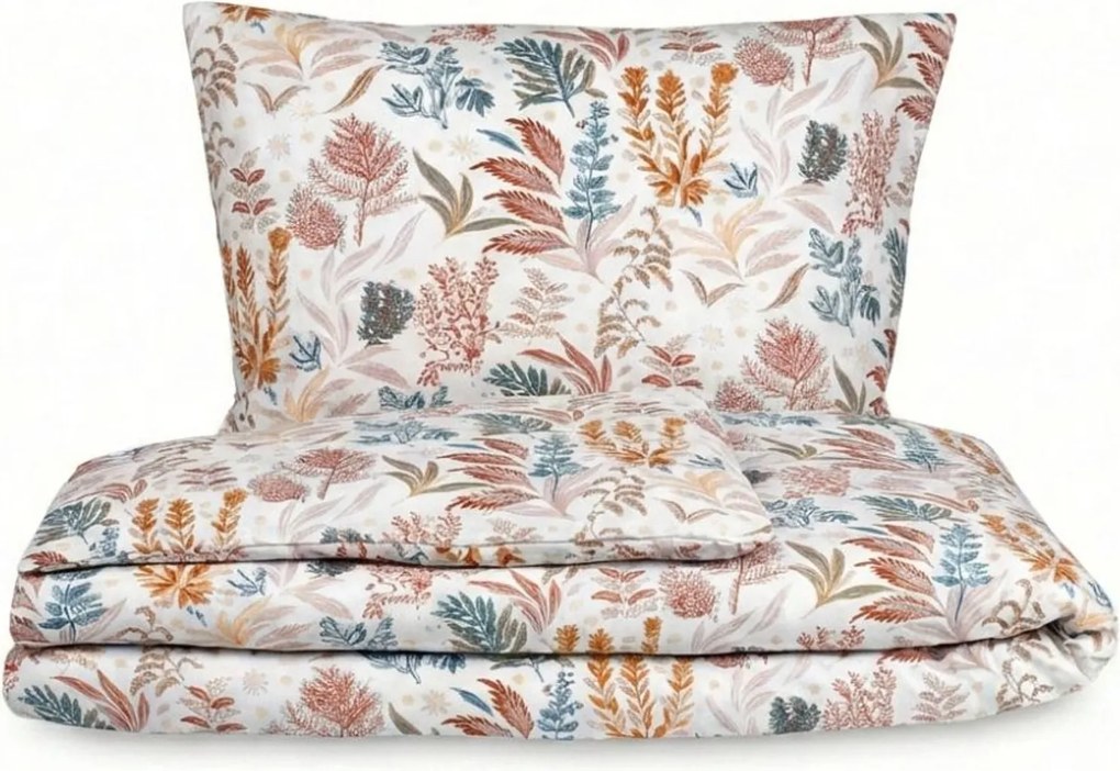 Saténové povlečení LUXURY COLLECTION CORAL garden - 1x 140/220, 1x 70/90cm