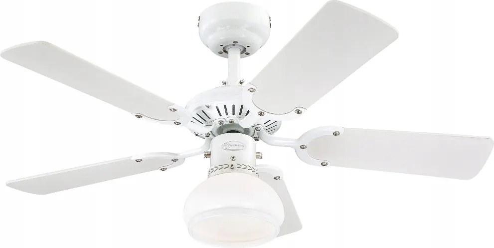 Ventilátor Stropní Ventilátor Lustr Lampa Radiance Bílá