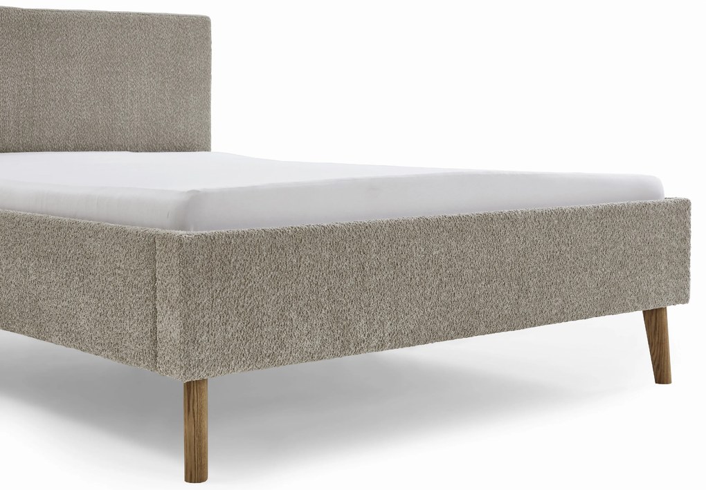 MEISE MÖBEL Čalouněná postel KRETA 140x200cm taupe 2162-10-3000
