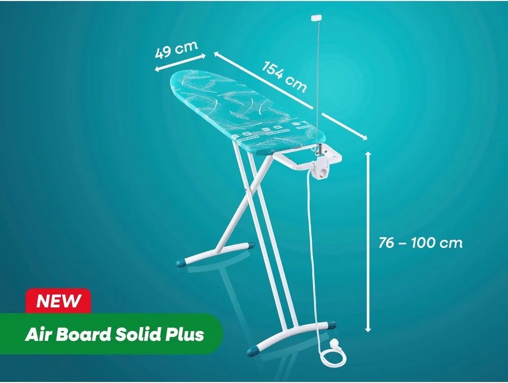 Žehlicí prkno 120x38 cm AirBoard M Solid Plus NF – LEIFHEIT