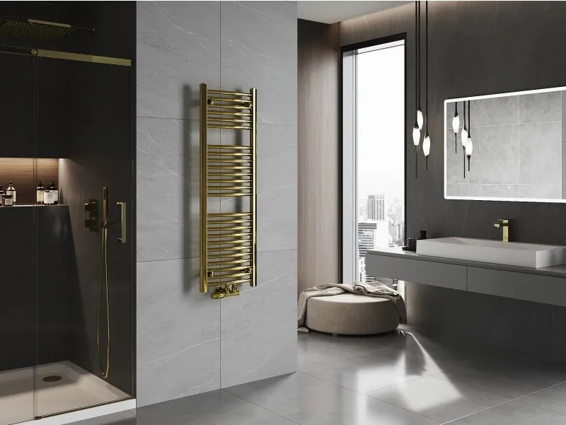 Mexen Ares, topné těleso 1200x400 mm, 349 W, zlatá lesklá, W102-1200-400-00-50