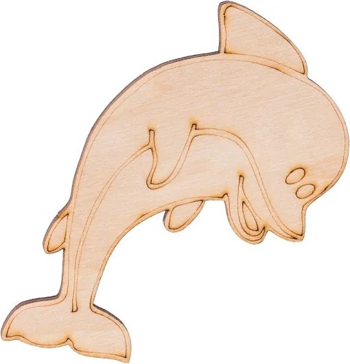 Dřevobox Dřevěný delfín 9 x 7,5 cm