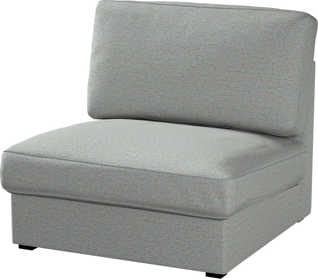 Potah na neskládací křeslo IKEA Kivik barva modrá látka pletený vzor