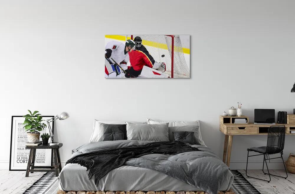 Obrazy na plátně brána hokej 125x50 cm