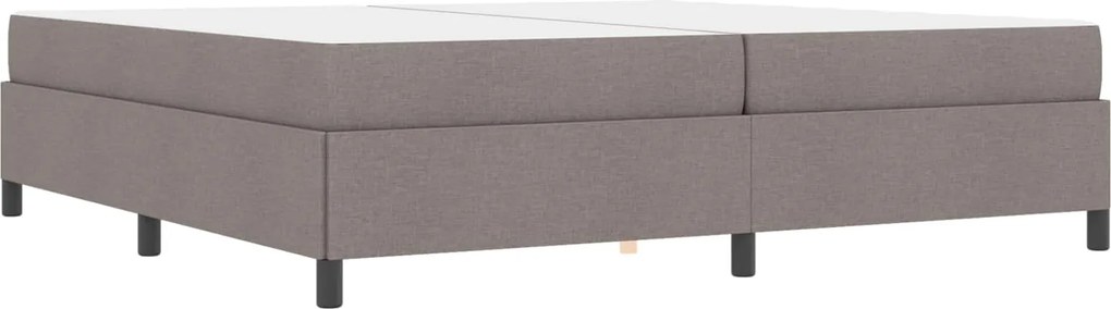 Postel s boxspringem Taupe 200 x 200 cm textil 3398889