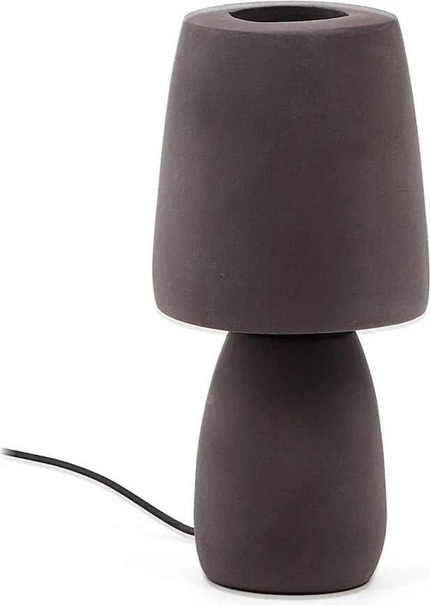 Tmavě hnědá stolní lampa (výška 30 cm) Tandy – Kave Home