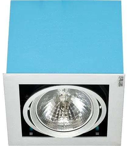 Moderní stropní bodové svítidlo Box turquoise I 10H5335