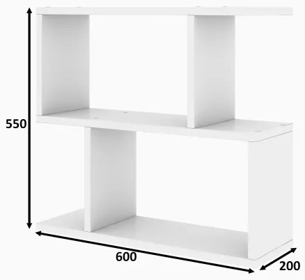 Odkládací stolek LALE 55x60 cm bílá