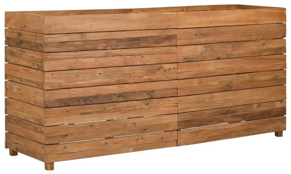 vidaXL Marketos Vyvýšený záhon 150x40x72 cm recyklované teakové dřevo a ocel